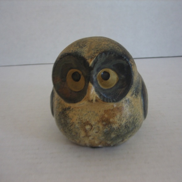 Accents | Vintage Owl Table Top Brown Ceramic Figurine 4 12int Made In ...